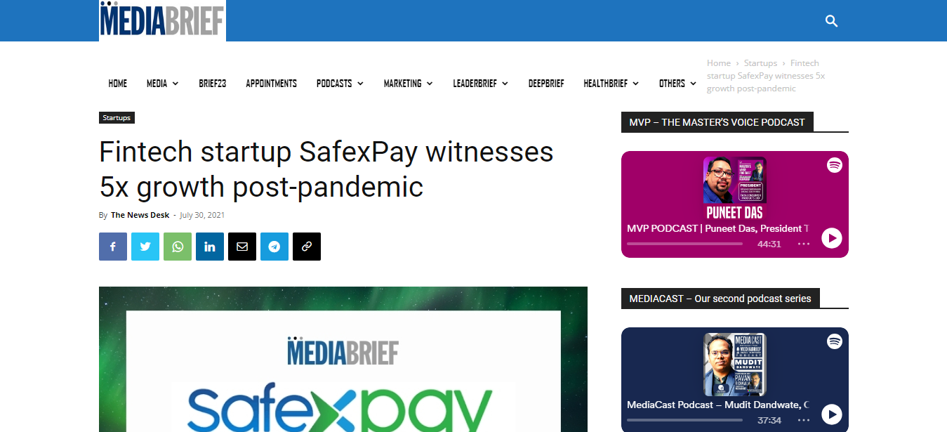 Coverage – Safexpay